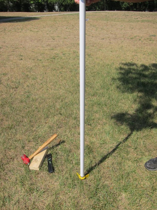Ground Stake-To be used with 13.5’ two-piece Mid-Rise telescoping pole ...